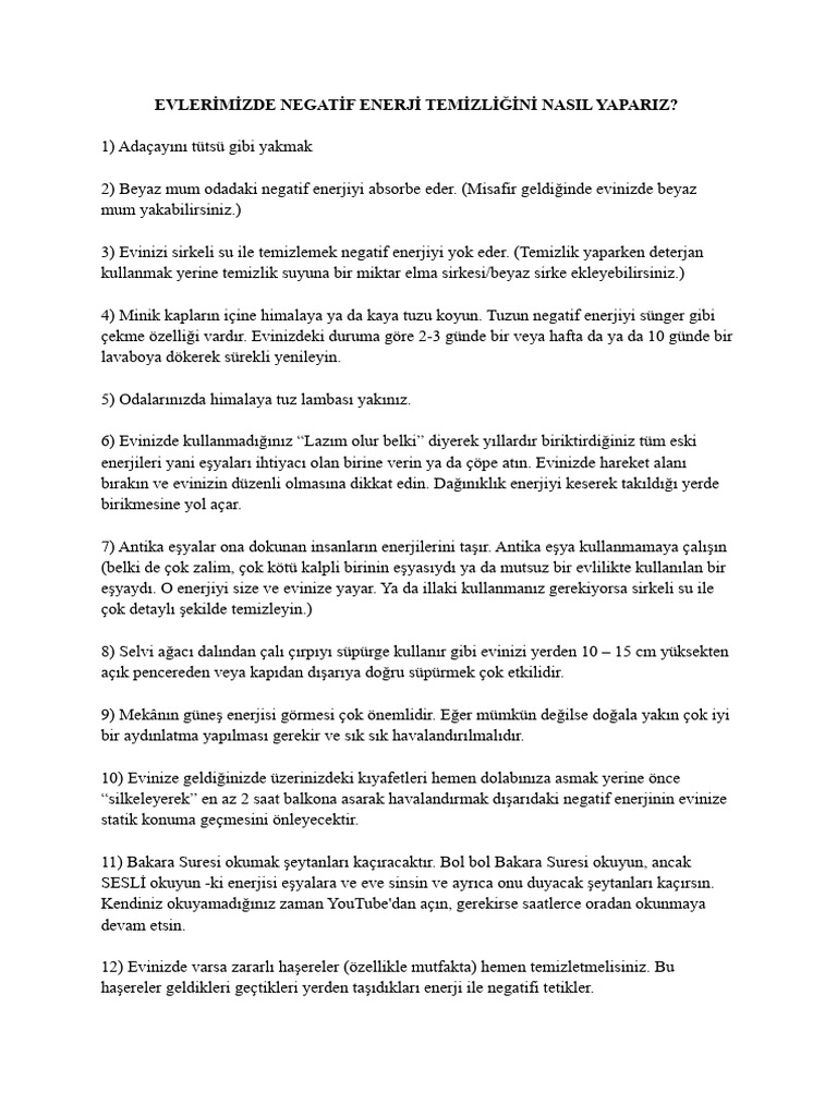 Ortamların Manevi Temizliği | PDF