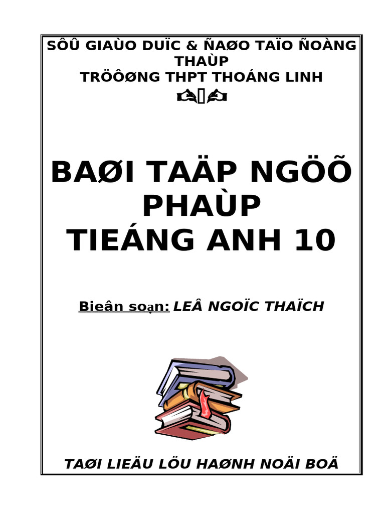 Bai Tap Ngu Phap 10 CTCNC 35 Tiet | PDF | Question | Syntax