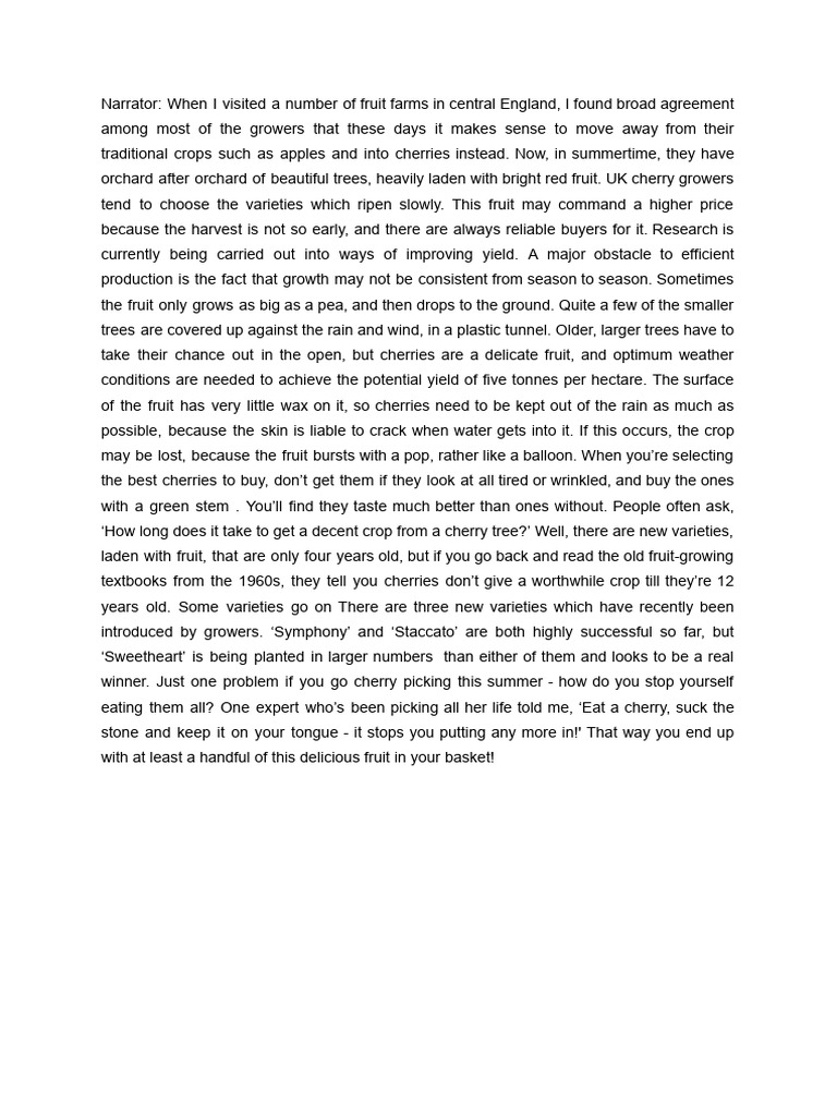 Extract Part 2 Cherries | PDF