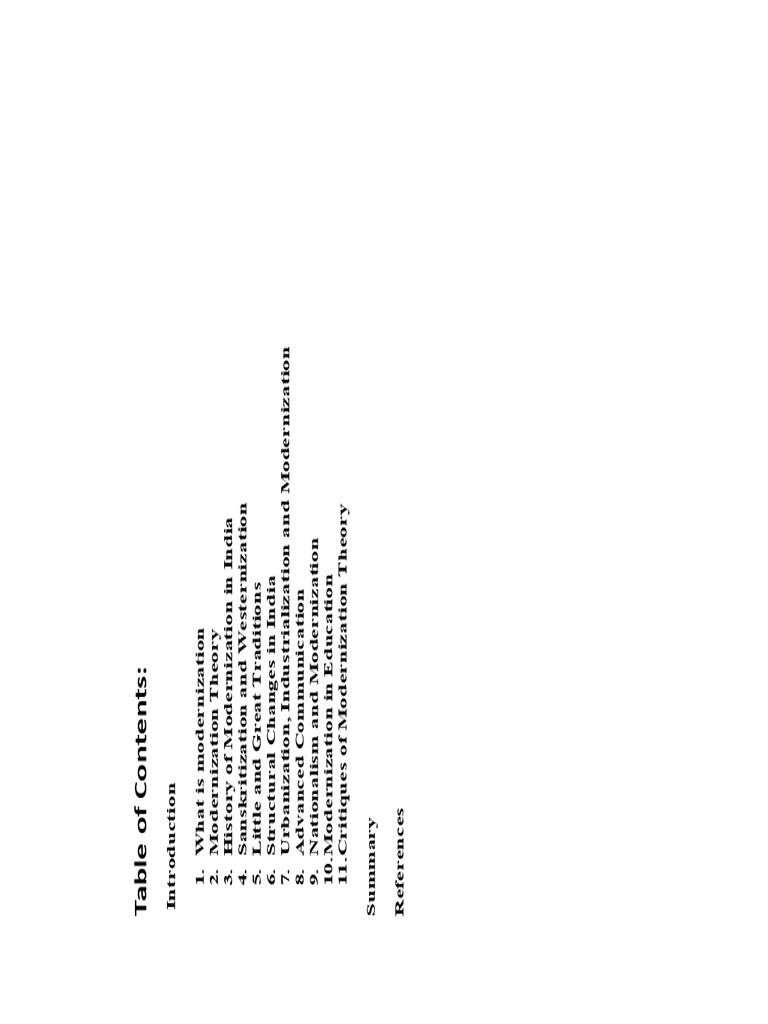 Modernization in Indian Society | PDF | Modernization Theory ...