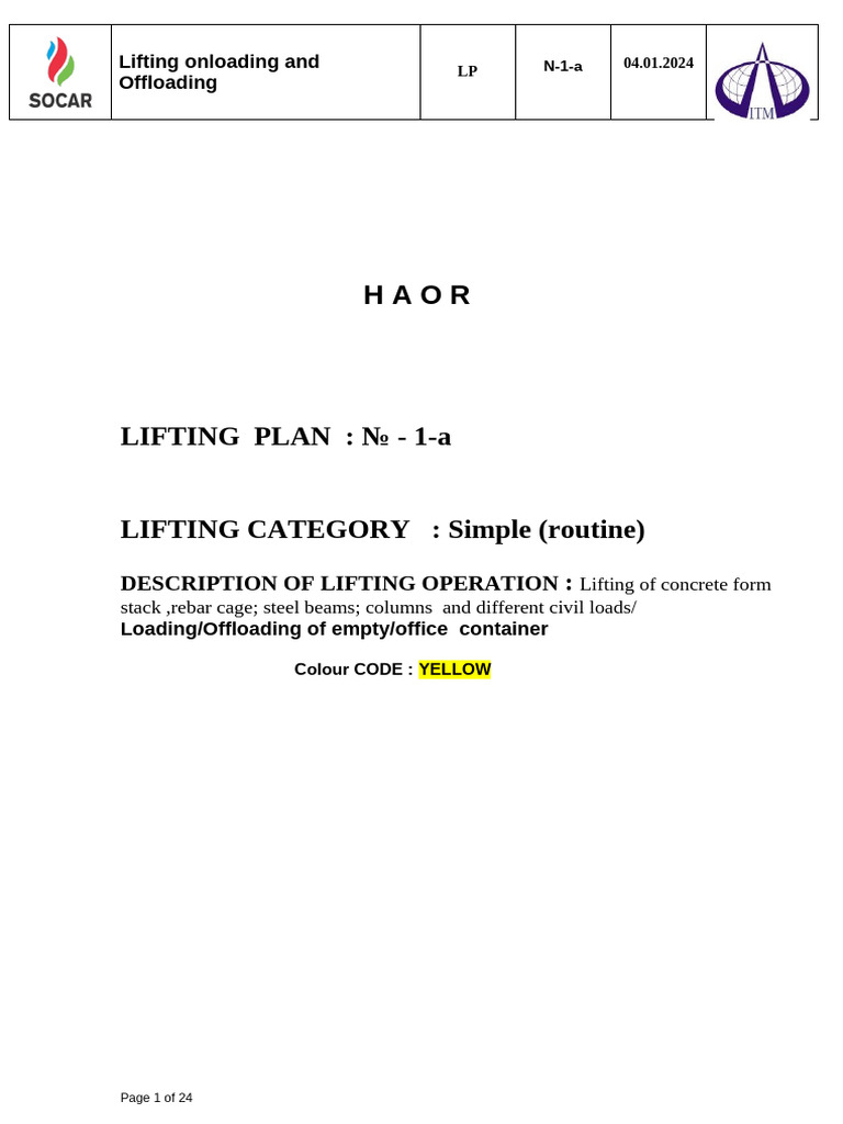 Lifting olan | PDF | Crane (Machine) | Elevator