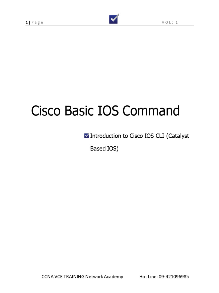 Cisco Basic IOS Command | PDF | Command Line Interface | Computer Hardware