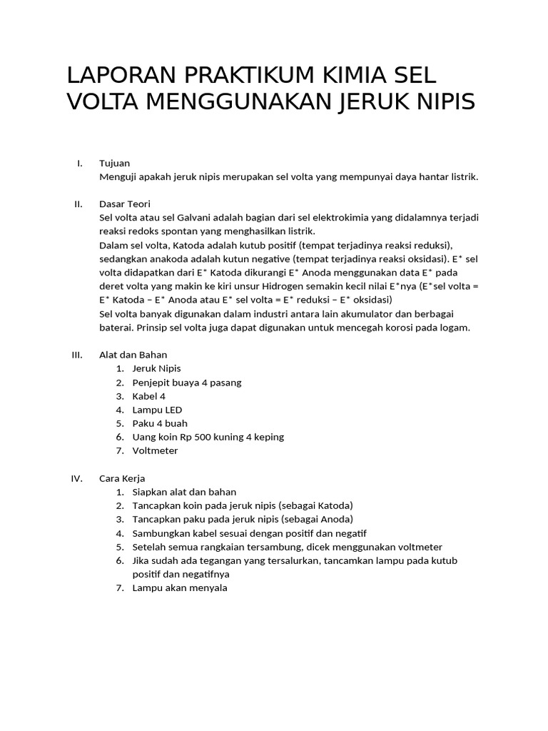 Laporan Praktikum Kimia 2 | PDF