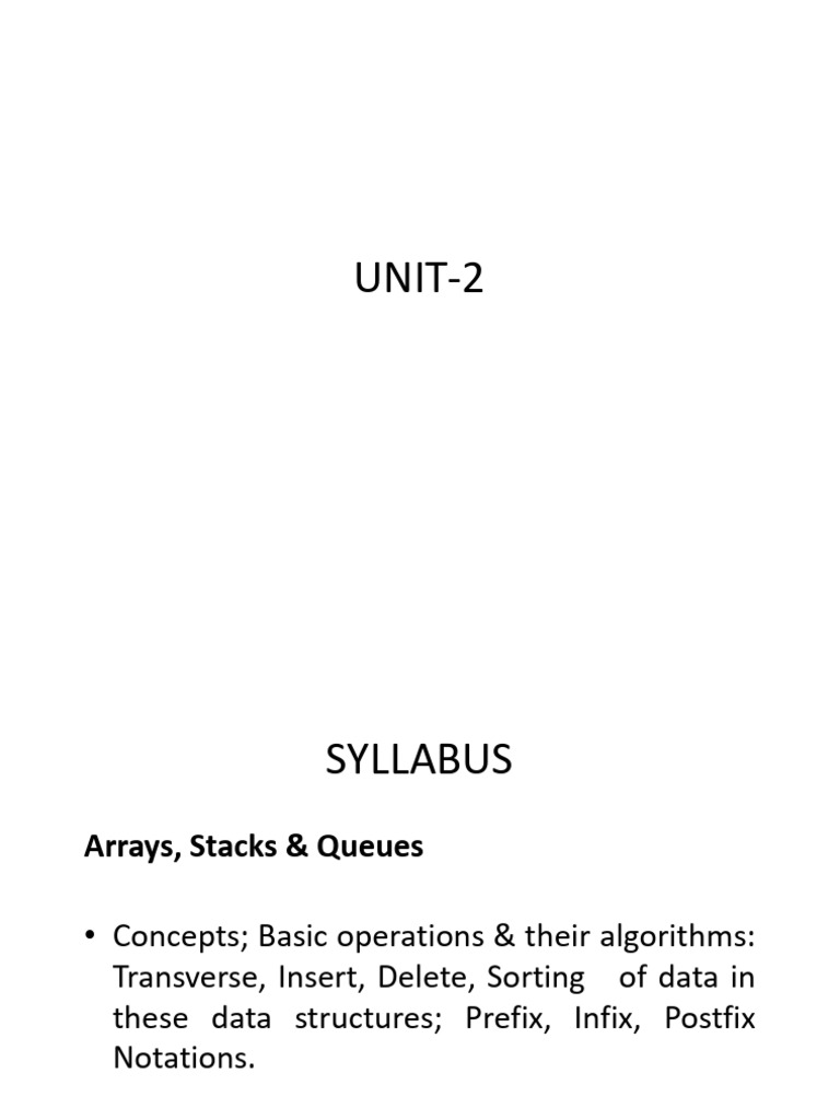 dsa UNIT-2 | PDF | Computing | Software Engineering