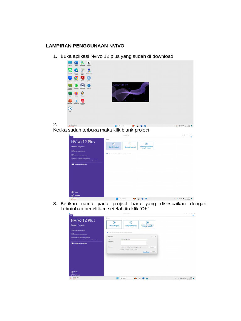 Tahapan Koding Pada Aplikasi NVIVO 12 Plus | PDF