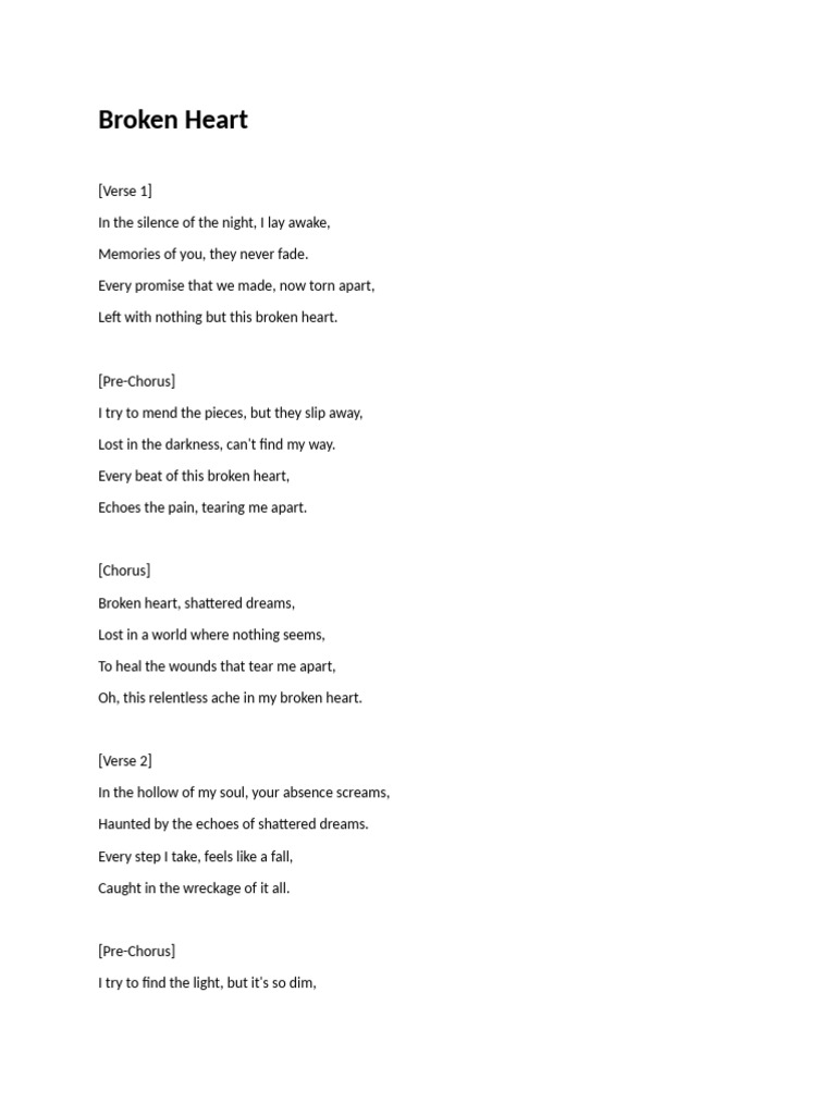 Broken Heart | PDF