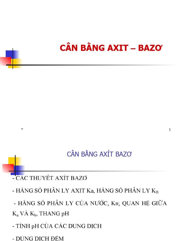 CB axit-bazo | PDF