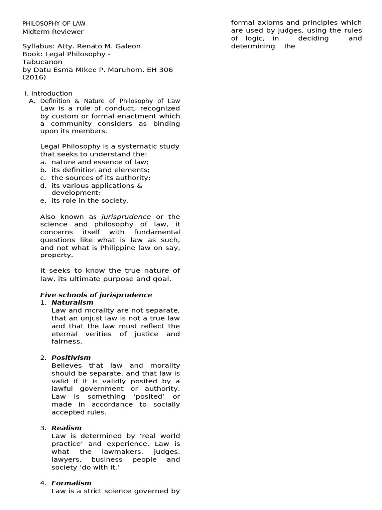 Toaz - Info Philosophy of Law Reviewer PR | PDF | Justice | Crime ...