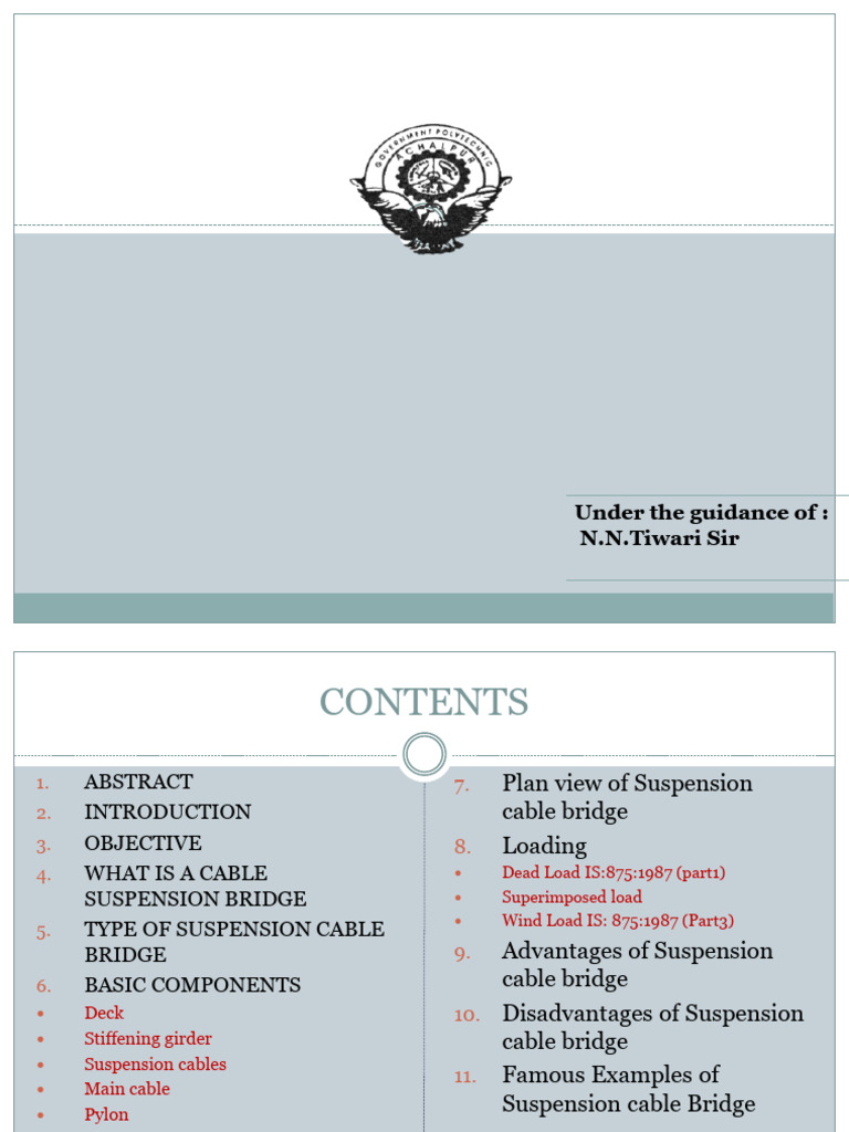 CAPSTONE PROJECT Suspension Bridge 5 | PDF | Bridge | Structural ...