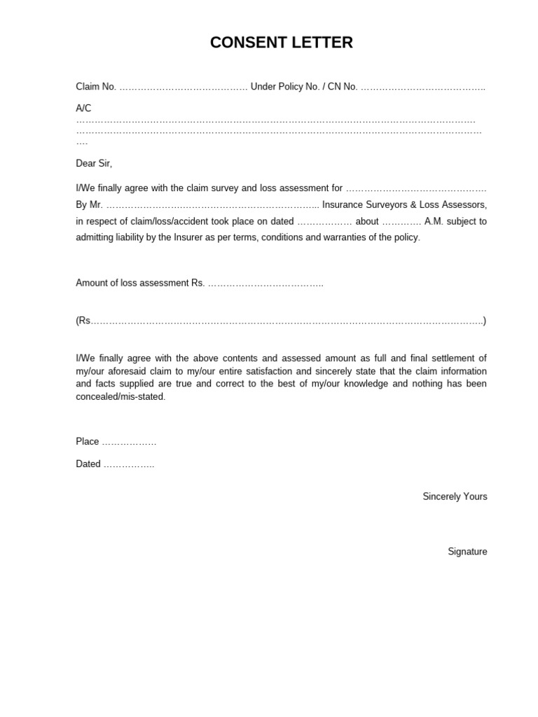 Consent Letter | PDF