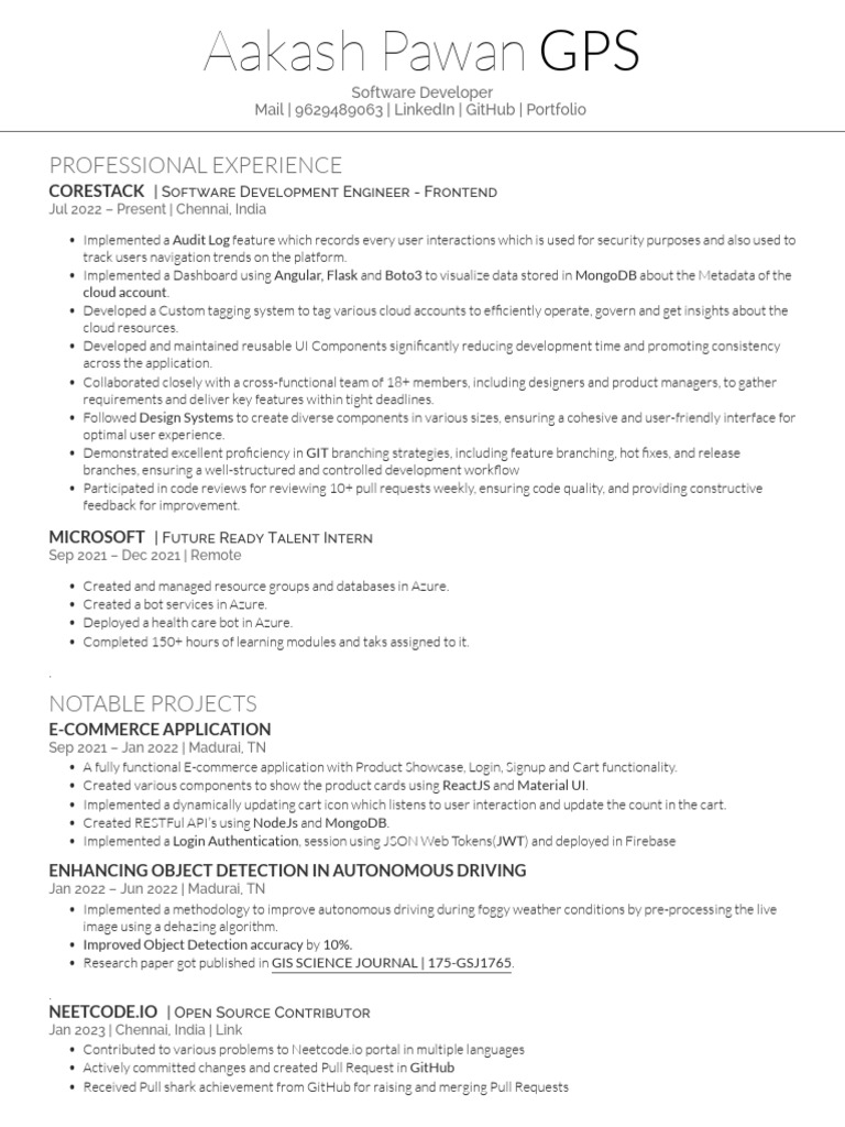 Aakash_Pawan_GPS_CV | PDF | Cloud Computing | Microsoft Azure