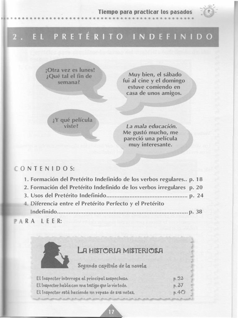 Práctica del Pretérito Indefinido | PDF | Gramática | Lingüística
