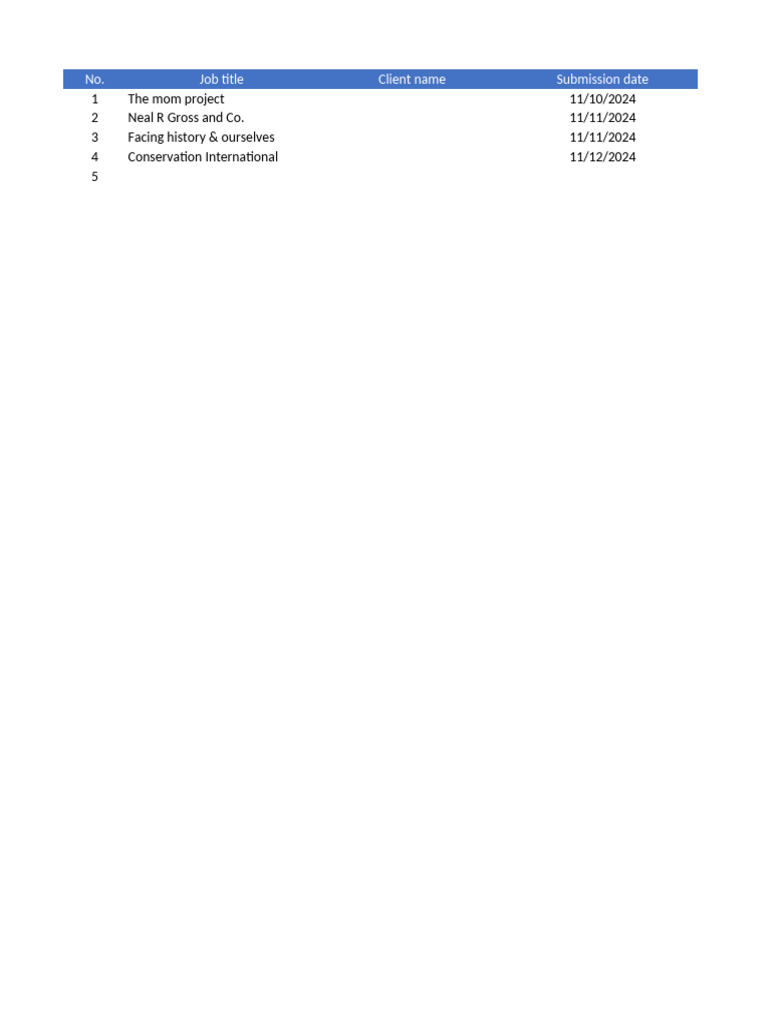 Tracking Sheet | PDF