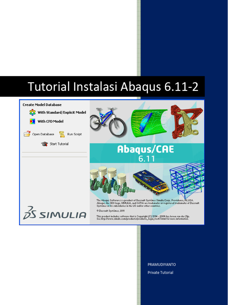 Tutorial Instalasi ABAQUS 6 | PDF