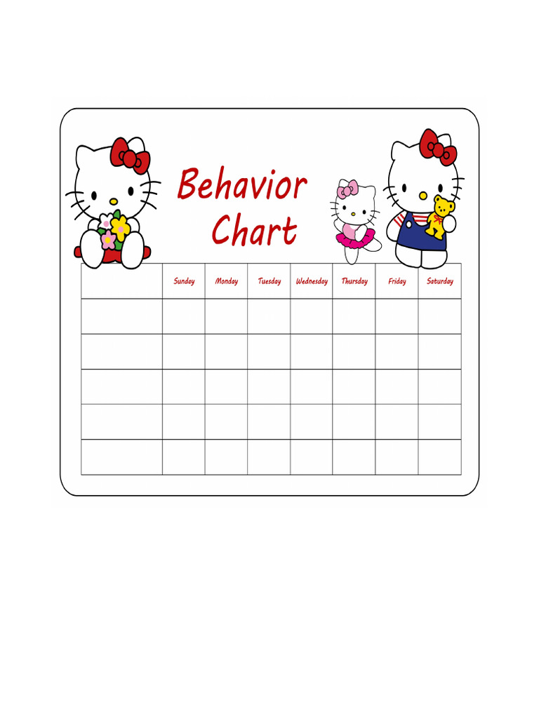 Hello Kitty Behavior Chart Printable - 406238.jpg | PDF