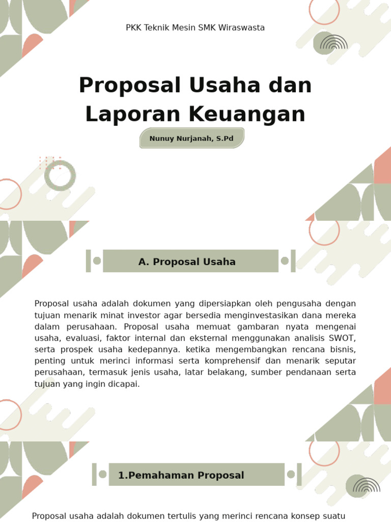 Panduan Lengkap Proposal Usaha dan BEP | PDF