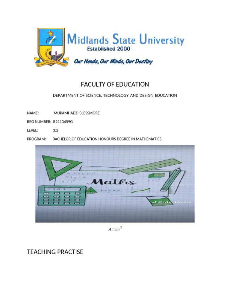 Teaching Practice in Mathematics Education | PDF