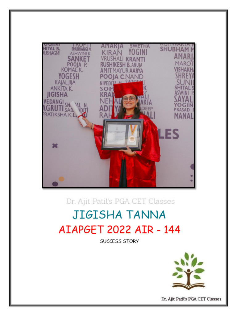 Jigisha Tanna (Air 144) - Success Story | PDF