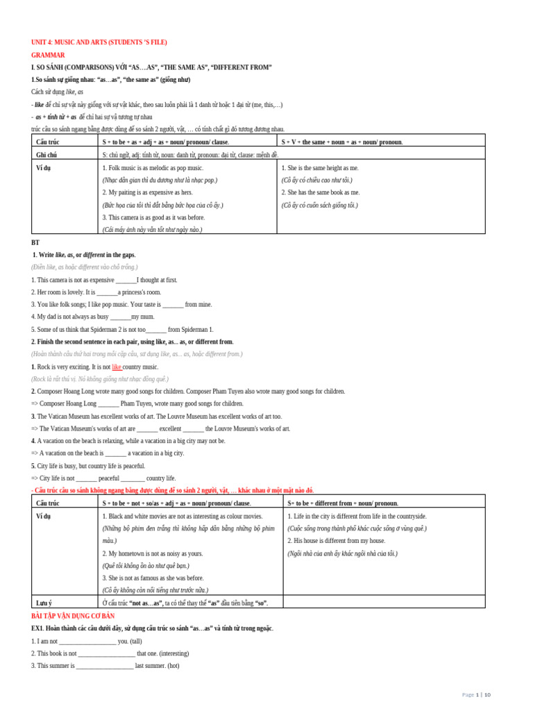 UNIT 4 GLOBAL SUCCESS 7HS Bài Tập Có File Nghe Và Giải Chi Tiết | PDF ...