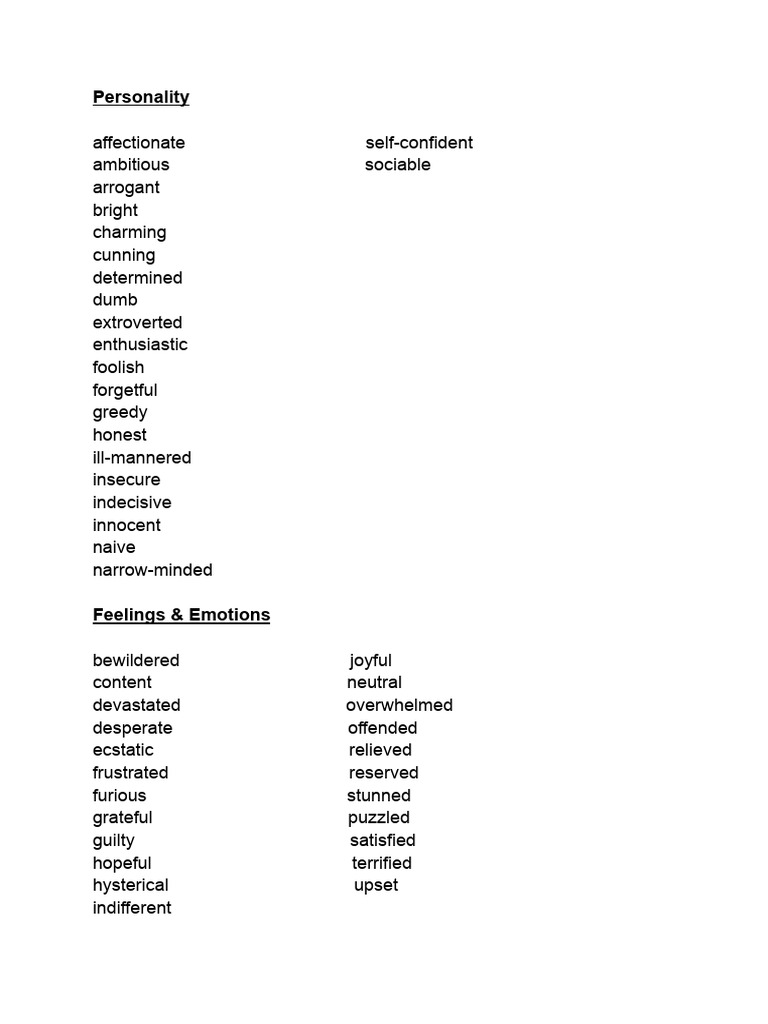 Personality | PDF