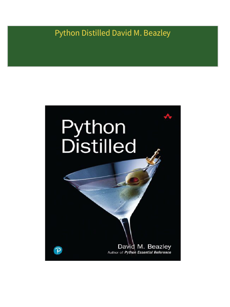 Python Distilled David M. Beazley All Chapters Instant Download | PDF | Trench Warfare | Military
