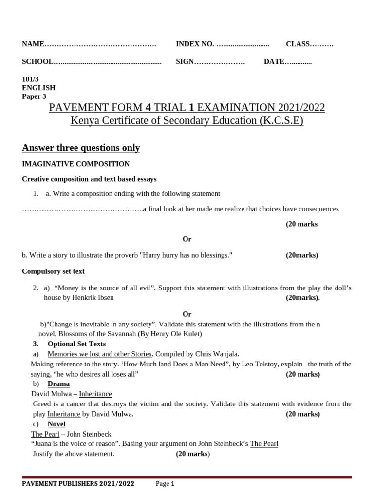 Pavement 1english PP3 F4 QS | PDF