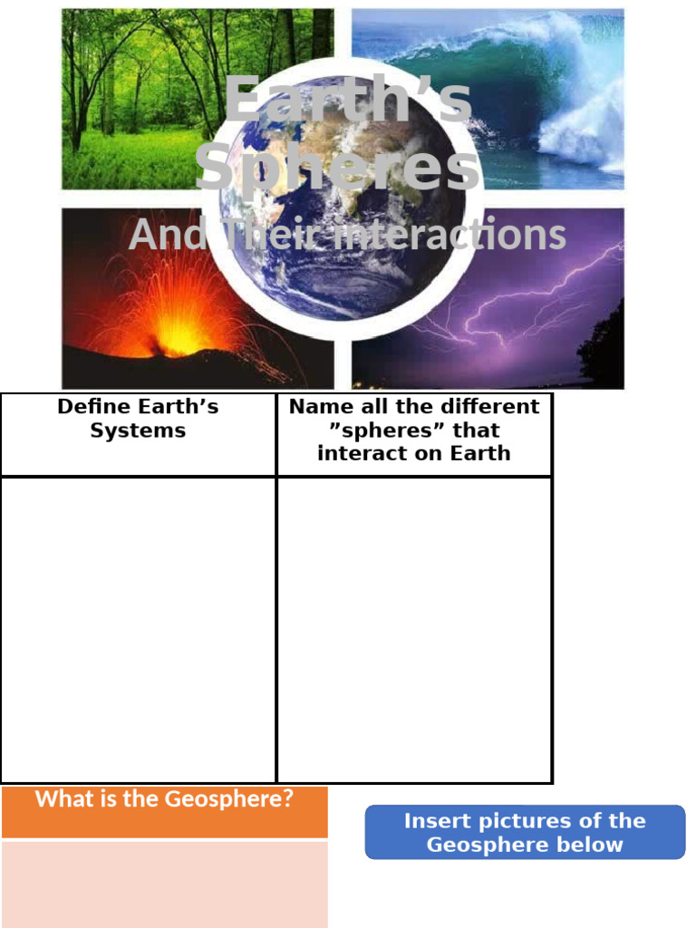 Earth's Spheres - STEM Elective | PDF | Physical Oceanography ...