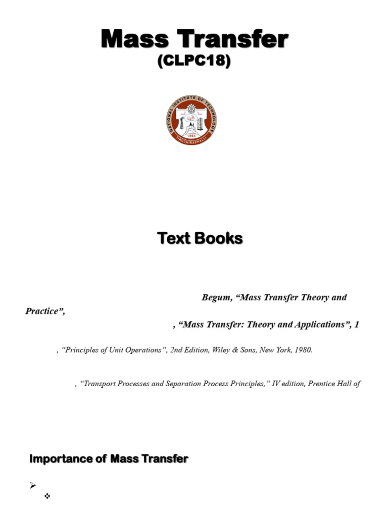 Unit -1 | PDF | Diffusion | Flux