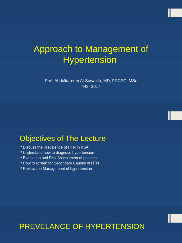 Management Strategies for Hypertension | PDF | Hypertension | Blood ...