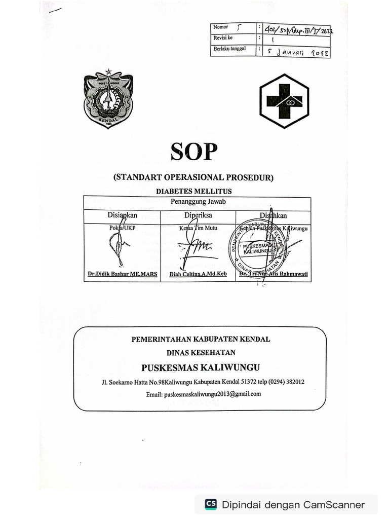 SOP DIABETES MELLITUS 3.2.1a | PDF