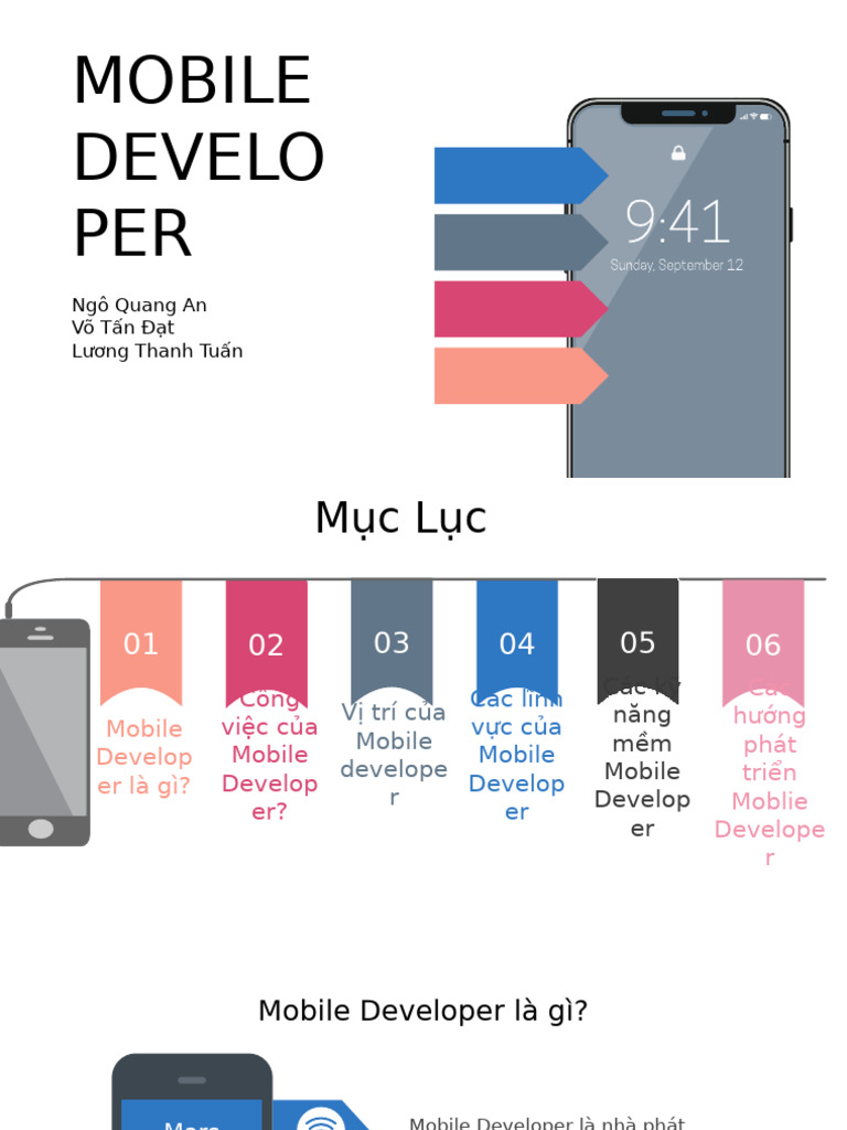 Mobile Developer by Slidesgo | PDF Mobile Developer by Slidesgo | PDF