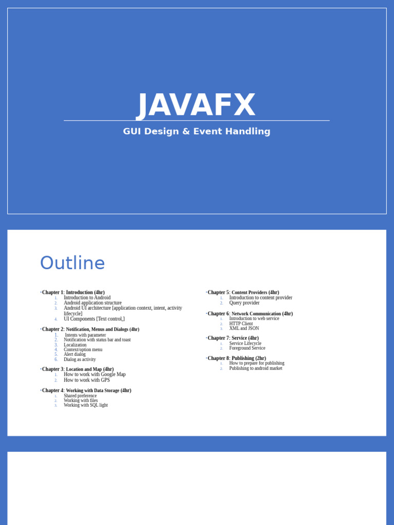 6-JavaFx | PDF | Java (Programming Language) | Software 6-JavaFx | PDF | Java (Programming Language) | Software