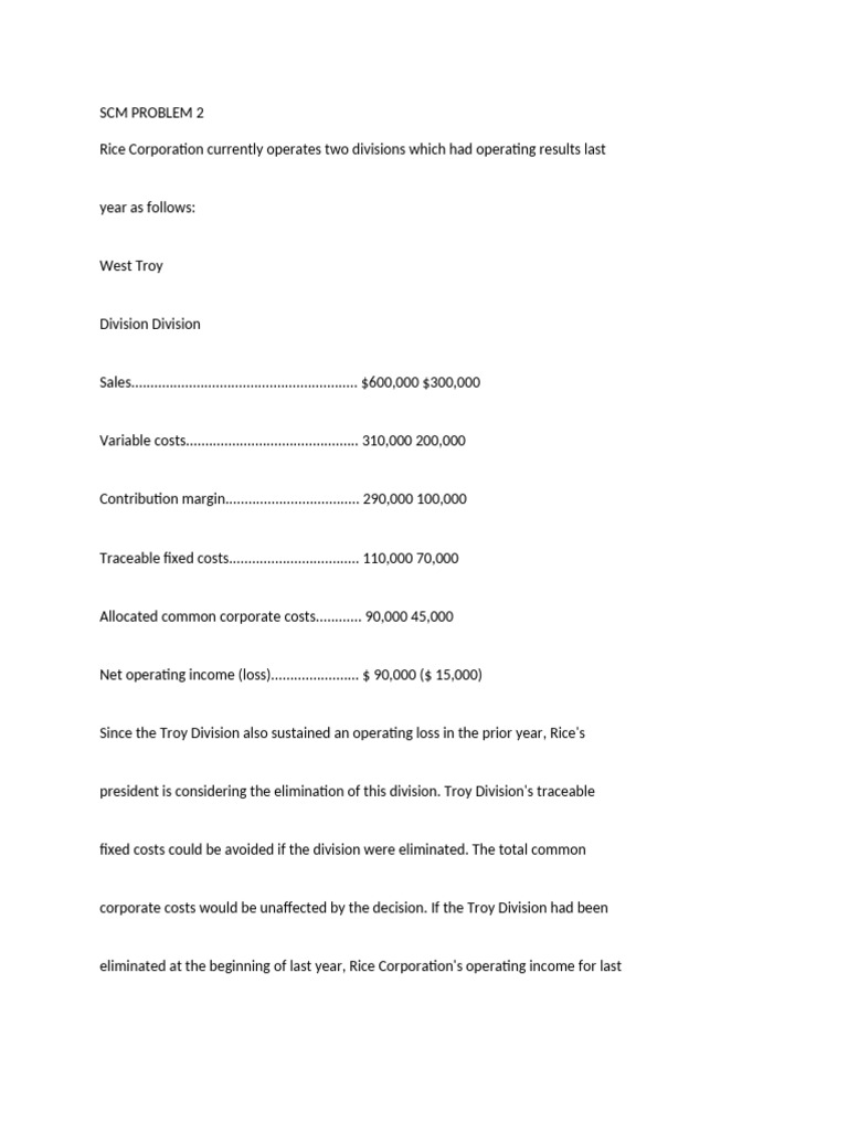 SCM PROBLEM 2-WPS Office | PDF
