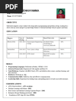 Cognizant Resume for Fresh Graduates | PDF