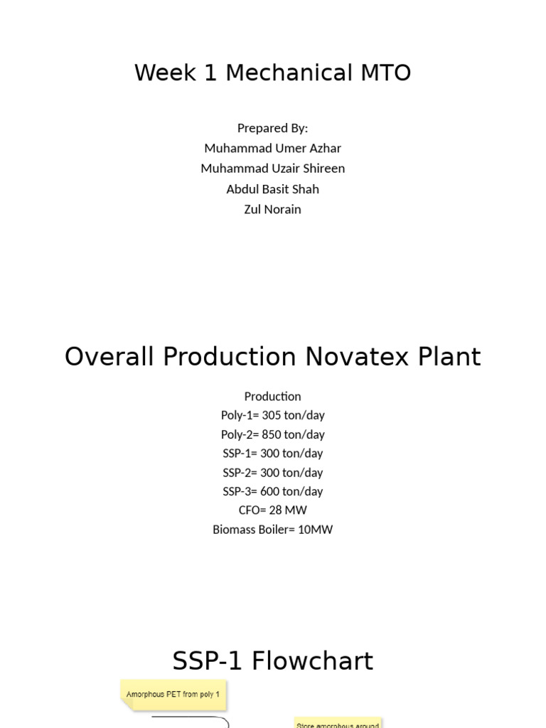 Week 1 Mechanical MTO | PDF