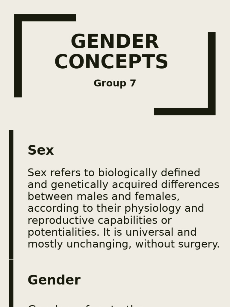 Gender Concepts | PDF | Gender | Gender Studies Gender Concepts | PDF | Gender | Gender Studies