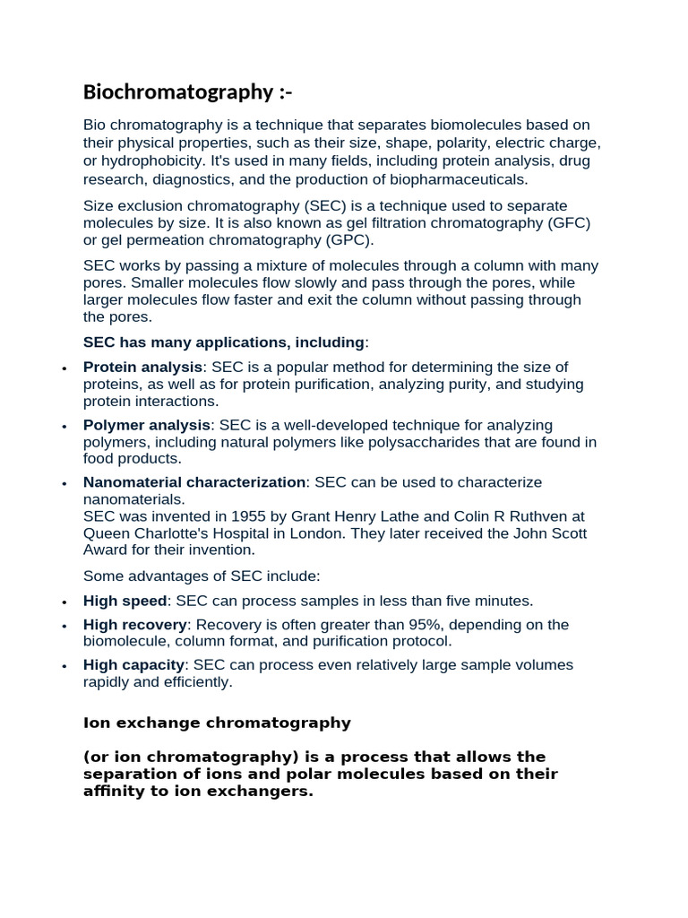 unit 4 | PDF | Chromatography | Supercritical Fluid