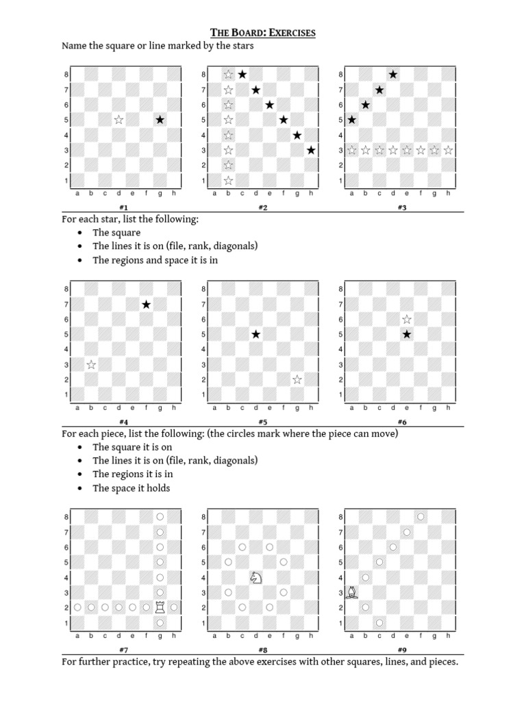 Chess Exercises | PDF | Chess | Abstract Strategy Games