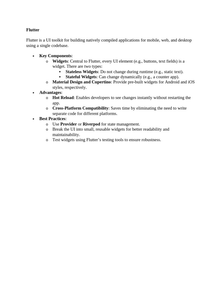 Flutter development | PDF