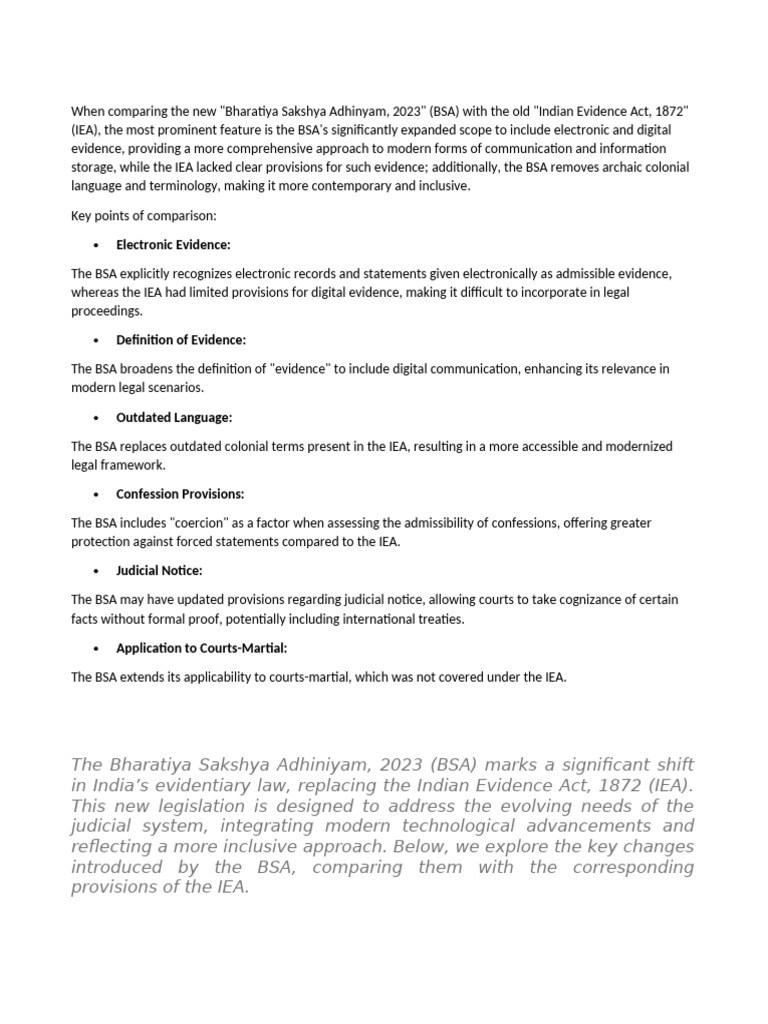 Comparative Evidence Old Vrs New | PDF | Evidence (Law) | Leasehold Estate
