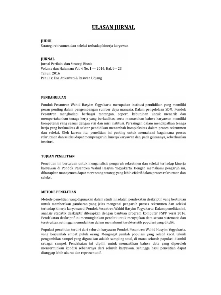 Ulasan Jurnal Irma Fix | PDF