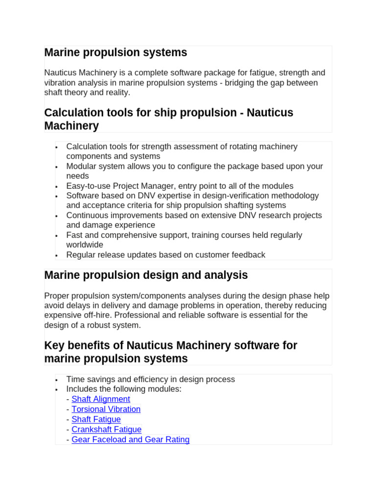 Marine Propulsion Systems | PDF | Marine Propulsion | Propeller