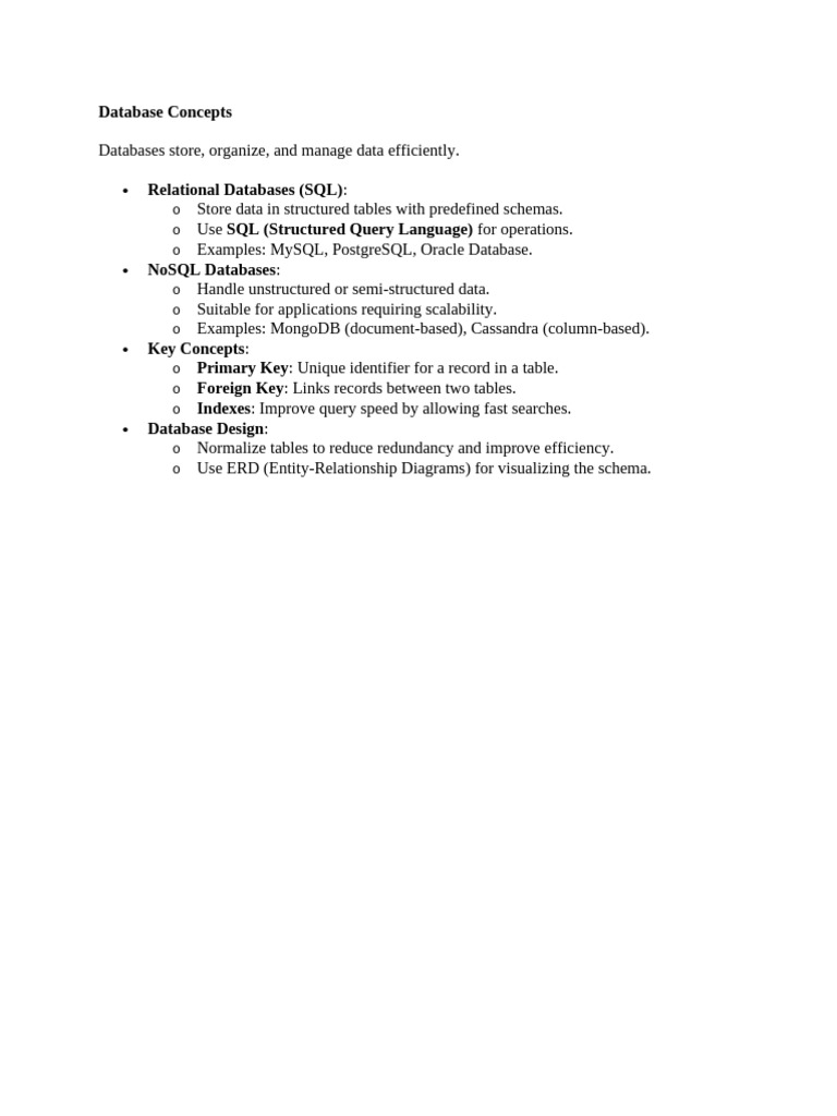 Database Concepts | PDF