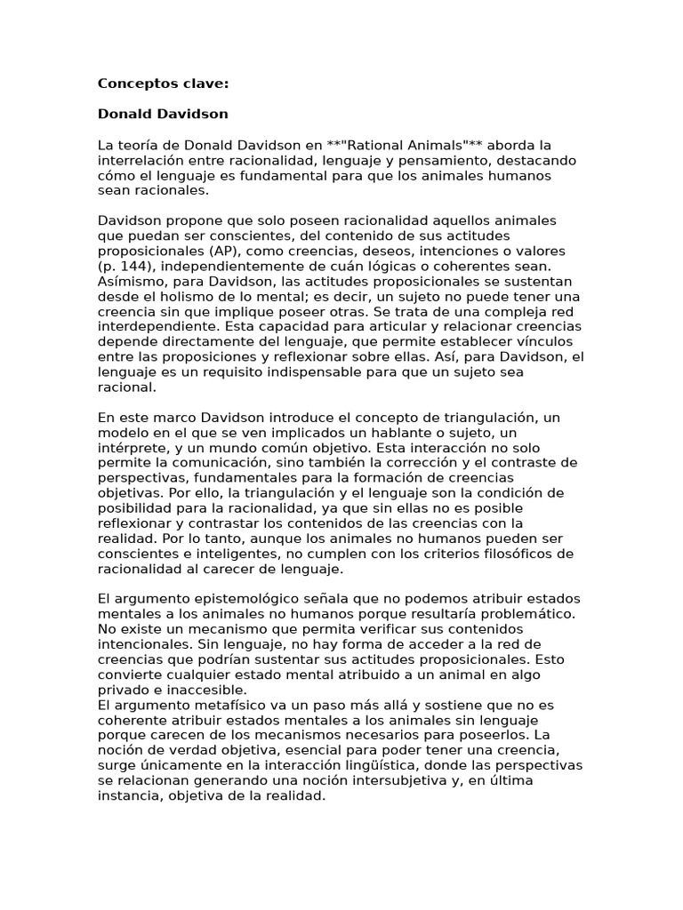 Conceptos Clave TEMA 4-5 | PDF | Libre albedrío | Pensamiento