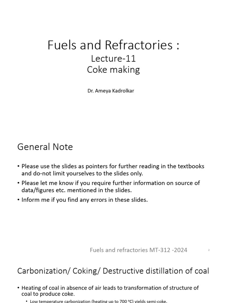Coking Fuel Production and Properties | PDF | Coal | Coke (Fuel)