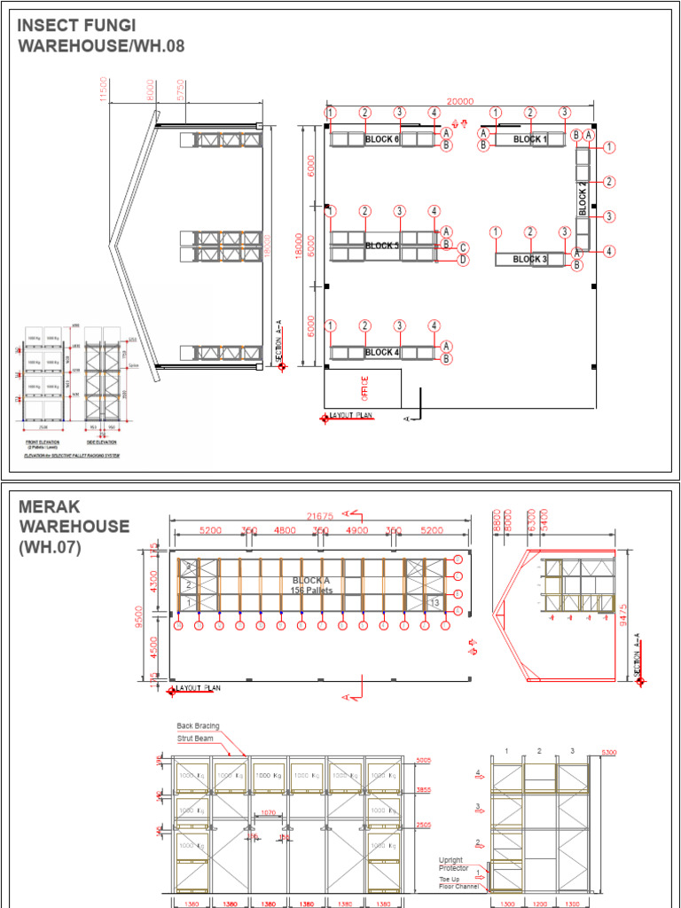 GA24057-0 DRAWING Racking | PDF | Logistics | Inventory