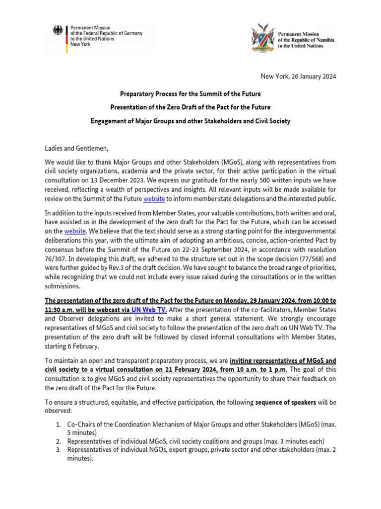Sotf Co Facs - Mgos Cs Letter - Zero Draft Presentation | PDF