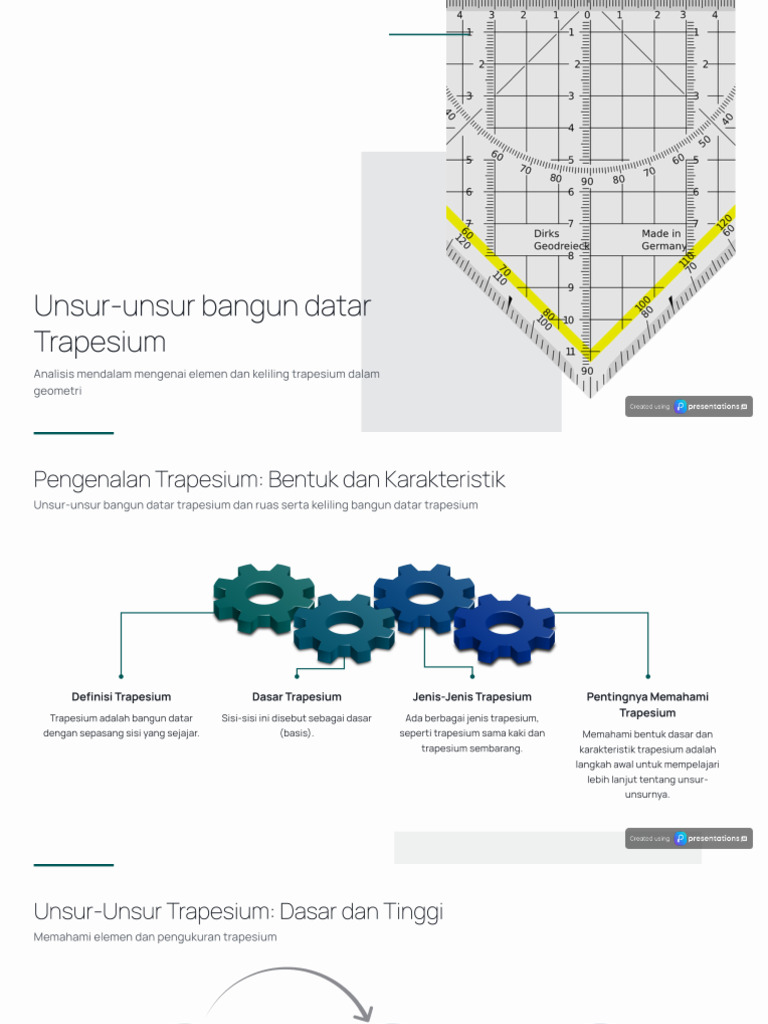 Elements and Perimeter of Trapezoids | PDF