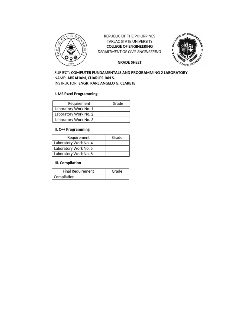 Civil Engineering Programming Labs | PDF | Computer Programming | Concrete