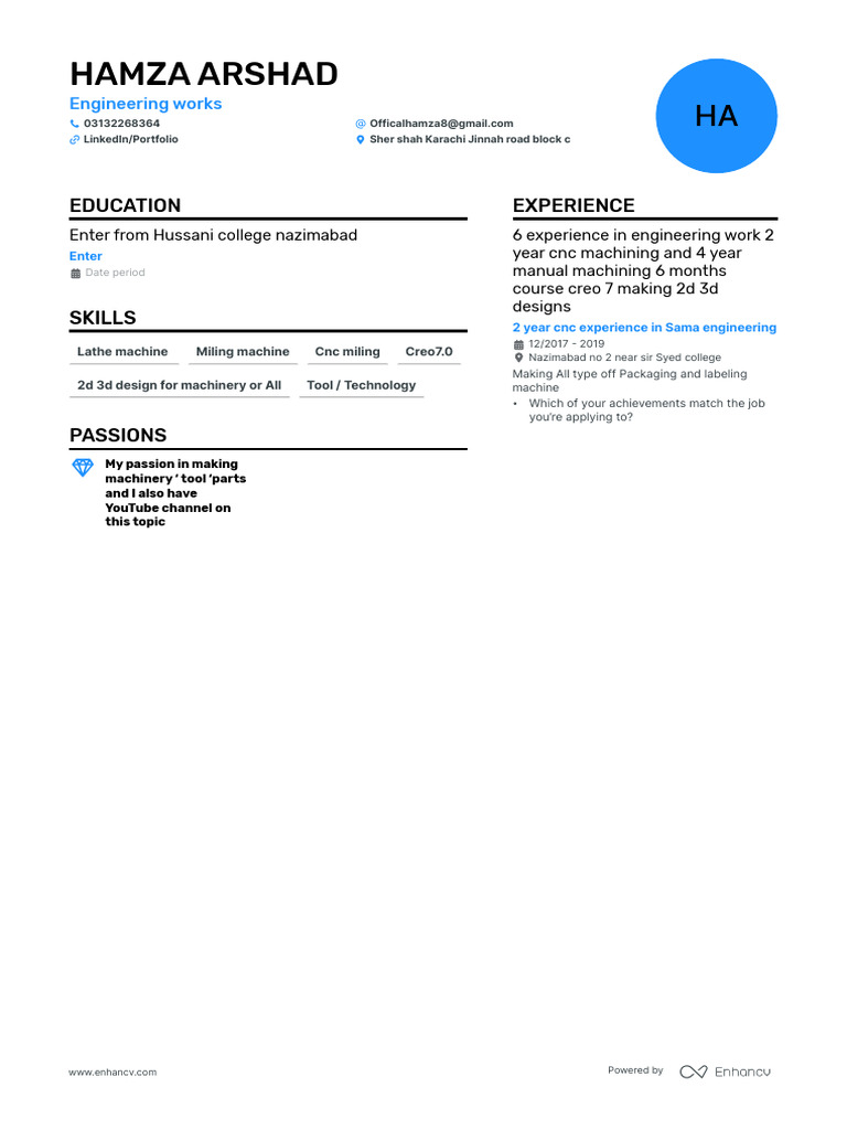 Hamza Arshad Resume | PDF